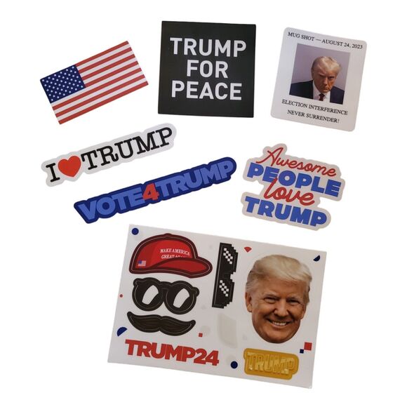 Unbranded | Art | Pro Trump 7 Sticker Variety Pack Mixed Sizes Vinyl ...